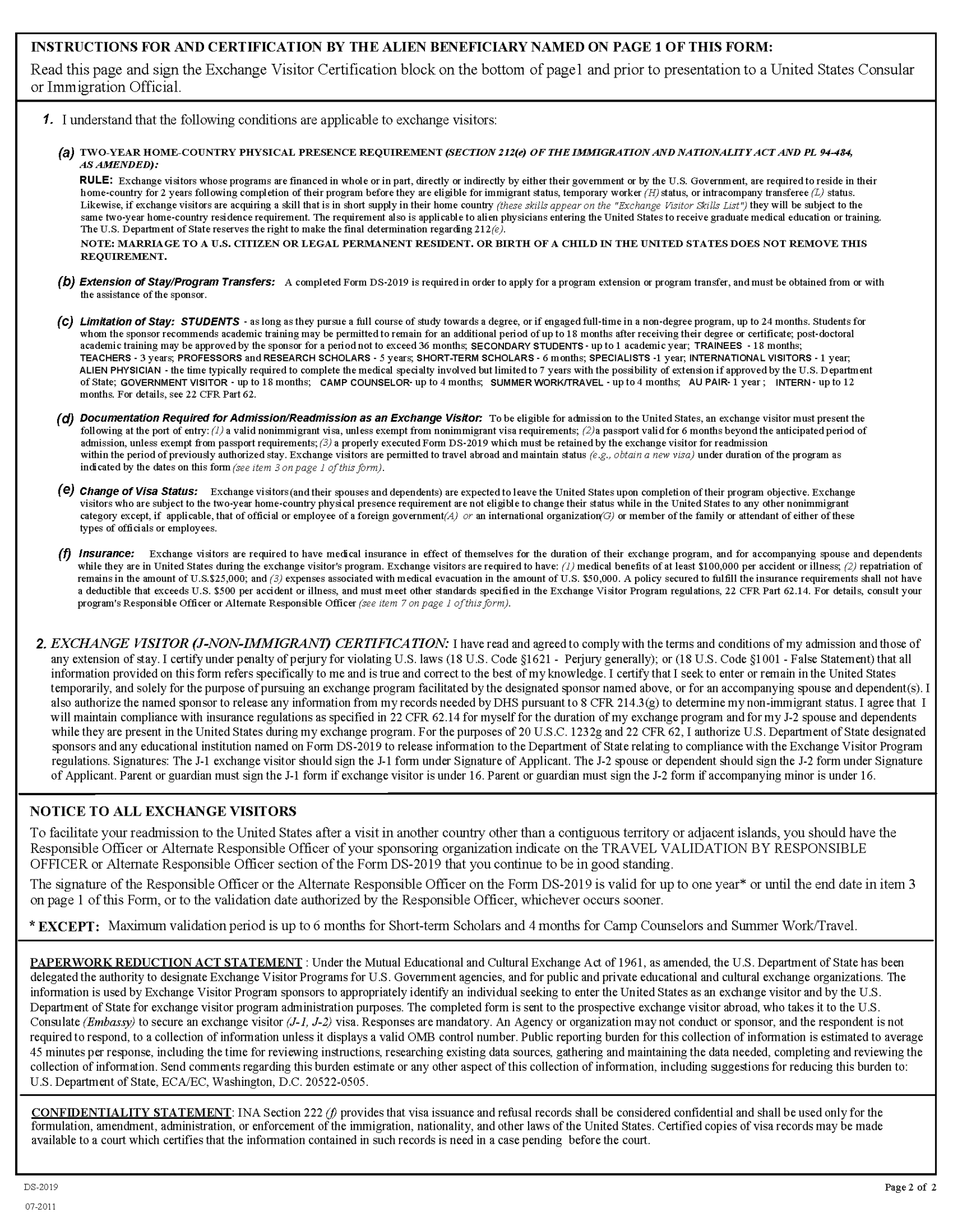 Understanding Your Form DS-2019 | International Student & Scholar ...